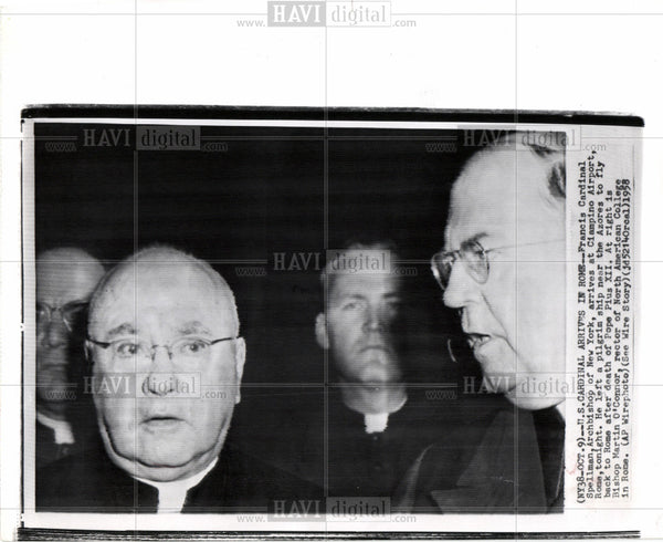Francis Cardinal Spellman Archbishop 1958 Vintage Photo Print ...