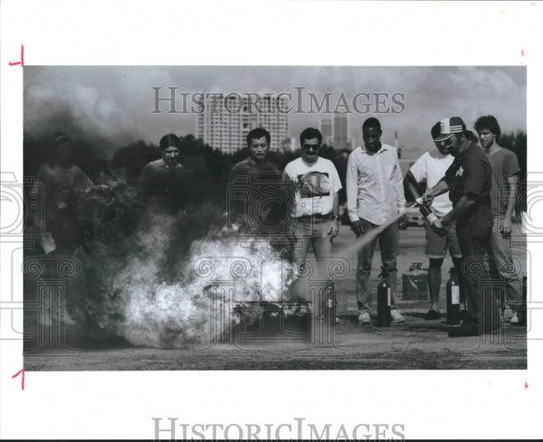 1991 George Reiser & Extinguisher, Rice Fire Safety Training Class ...