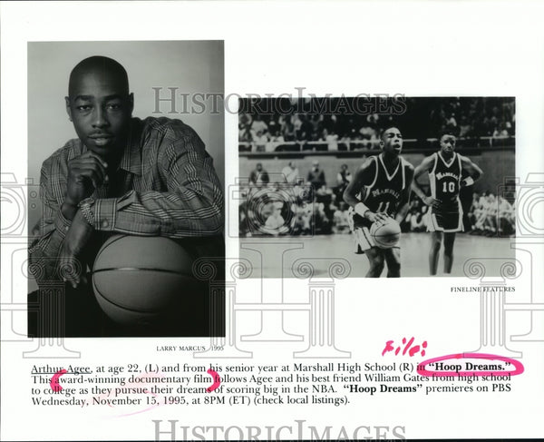 1995 NBA player Arthur Agee as seen in Hoop Dreams, PBS documentary ...