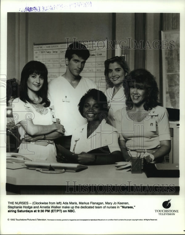 1992 Press Photo Cast of "Nurses" NBC TV series - hca47748 - Historic ...