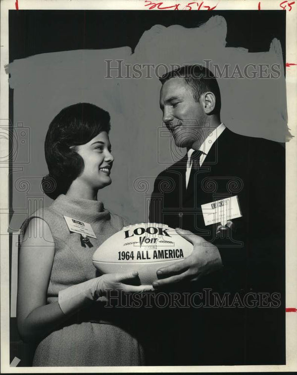 1964 Quarterback Jerry Rome, Bluebonnet Bowl Queen Gayle Cochran ...