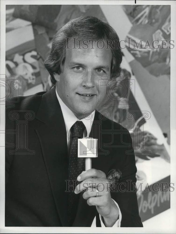 Press Photo NBC Sportscaster Bob Trumpy - hcb47086 - Historic Images