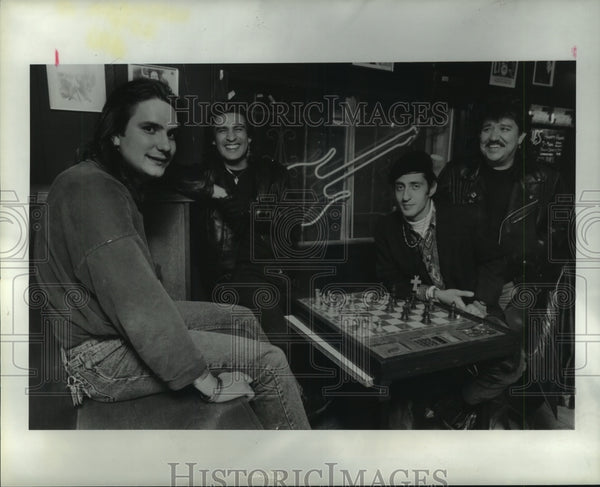 1991 The Basics Mexican rock 'n roll band, Houston Texas - Historic Images