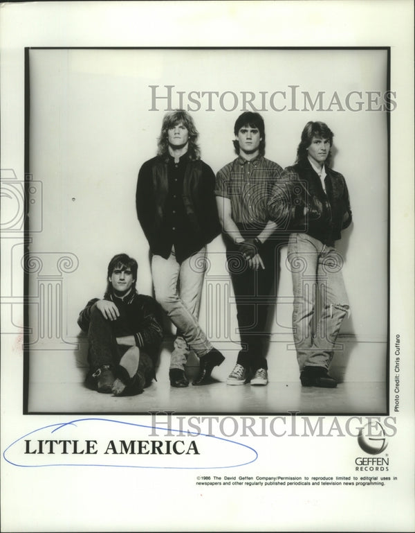 1986 Press Photo Members of the music group Little America - hcp05497 ...