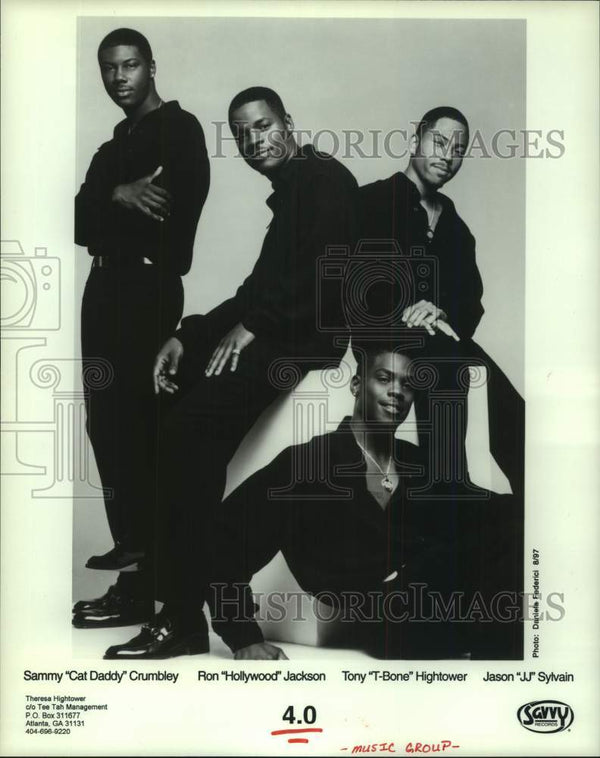 1997 Press Photo 4.0: Sammy Crumbley, Ron Jackson, Tony Hightower, Jas ...