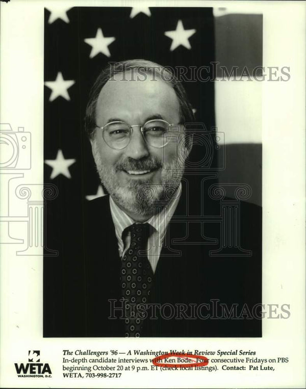 1995 Political talk show host Ken Bode - Historic Images