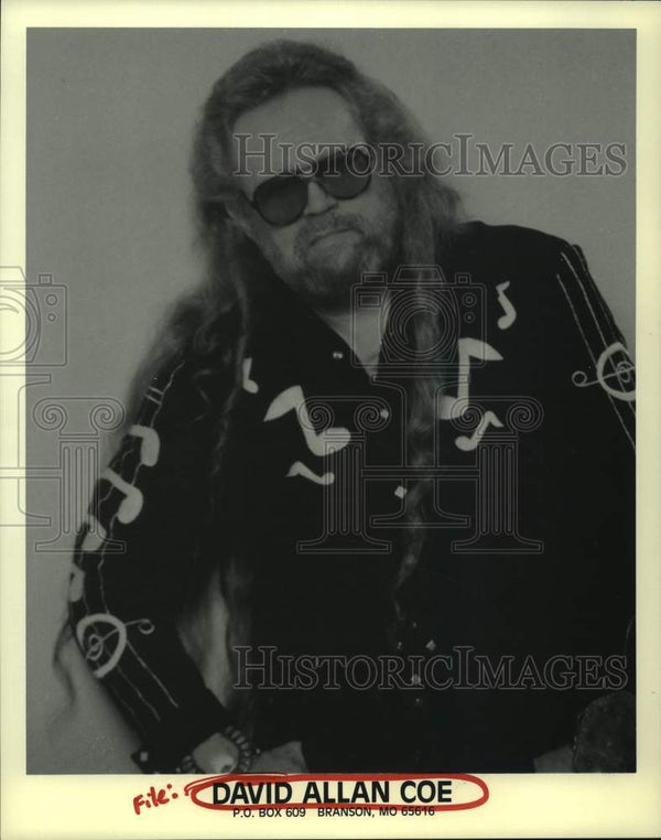 1992 Singer David Allan Coe - Historic Images