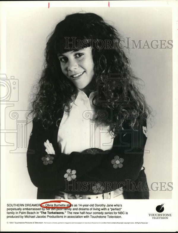 1991 Actress Olivia Burnette stars in "The Torkelsons" - Historic Images