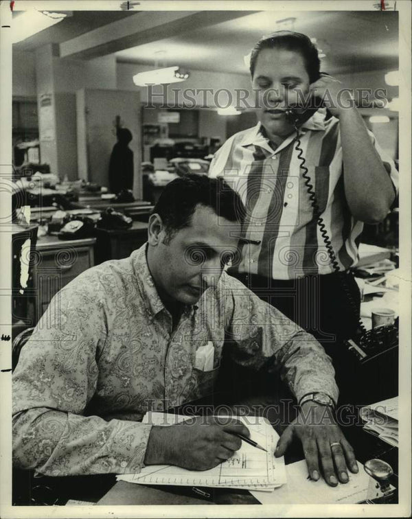 1967 Sports Reporters Fred Faour and Jesse Miller, Houston Chronicle ...