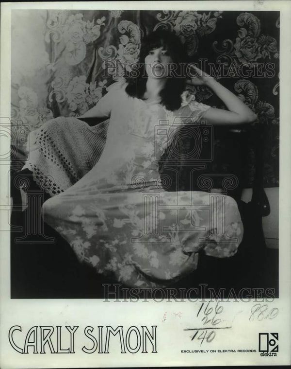 1971 Singer Carly Simon - Historic Images