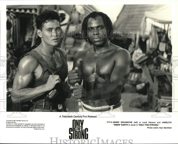 1993 Press Photo Mark Dacascos & Joselito "Amen" Santo in "Only the St ...