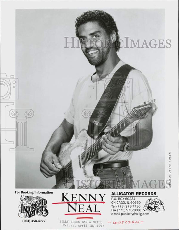 1997 Press Photo Musician Kenny Neal - hcq46216 - Historic Images