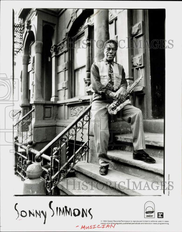 1994 Press Photo Musician Sonny Simmons - hcq46374 - Historic Images