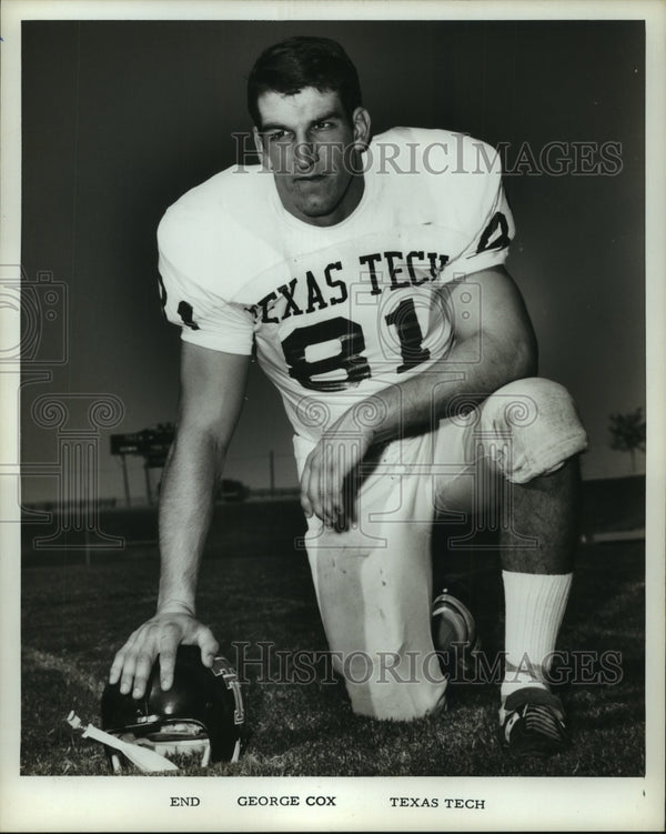 1966 Press Photo Texas Tech Football Player George Cox. - hcx09241 ...