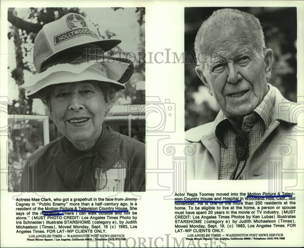 1983 Actress Mae Clark and Actor Régis Toomey, Woodland Hills, CA ...