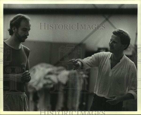 1984 Houston Grand Opera's Christopher Robson with David Freeman ...