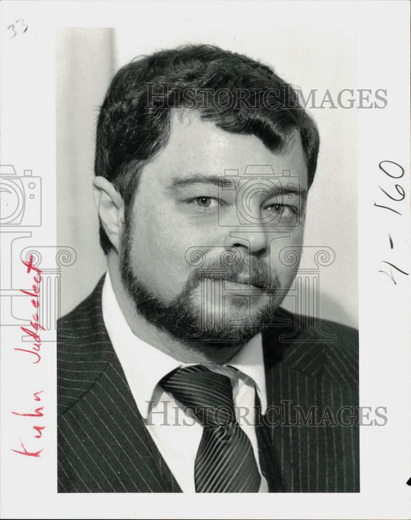 1980 Press Photo James R. Kuhn, candidate for County Criminal Court At ...