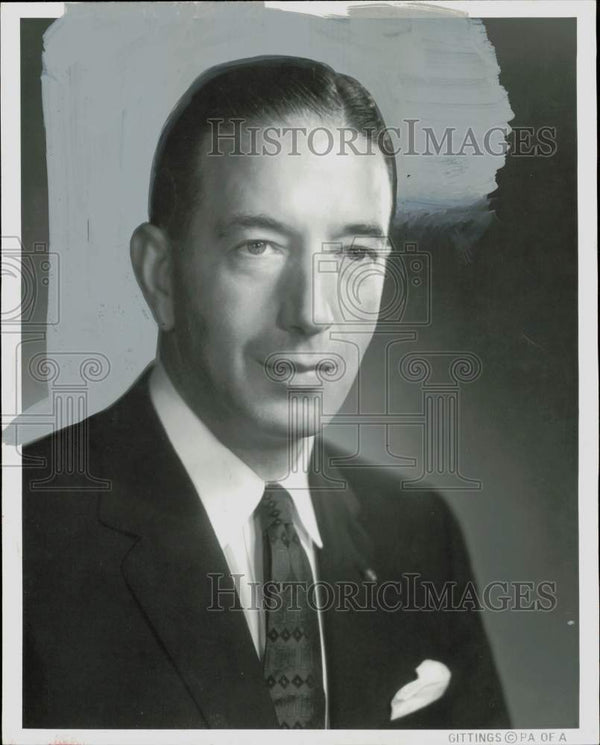 1957 Press Photo Karl Bendetsen, Head of Champion Paper & Fibre, Hamil ...