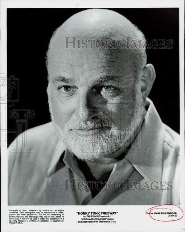 1981 Press Photo Director John Schlesinger, "Honky Tonk Freeway" - hpp ...