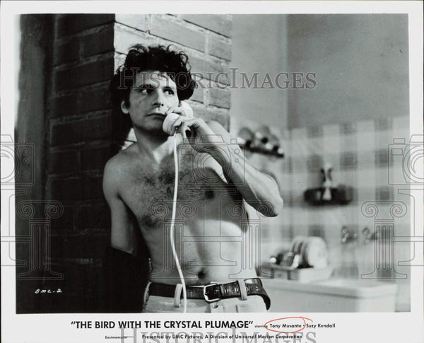 Press Photo Actor Tony Musante in "The Bird with the Crystal Plumage ...