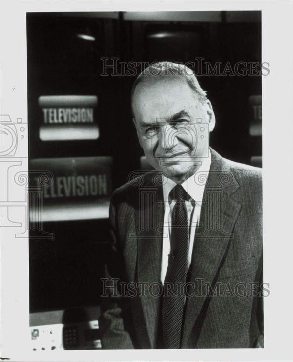 Press Photo Edwin Newman hosts "Television," documentary series on PBS ...