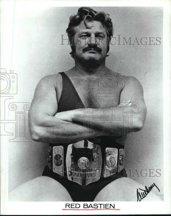 1972 Press Photo Wrestler Red Bastien - hps06583 - Historic Images