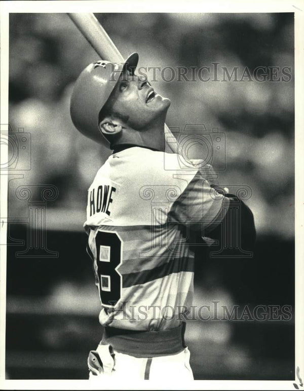 1982 Press Photo Houston Astros baseball player Art Howe at bat - hps2 ...