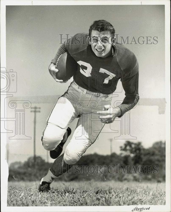 1958 Press Photo Baylor University football player, Robert "Bob" Reid ...