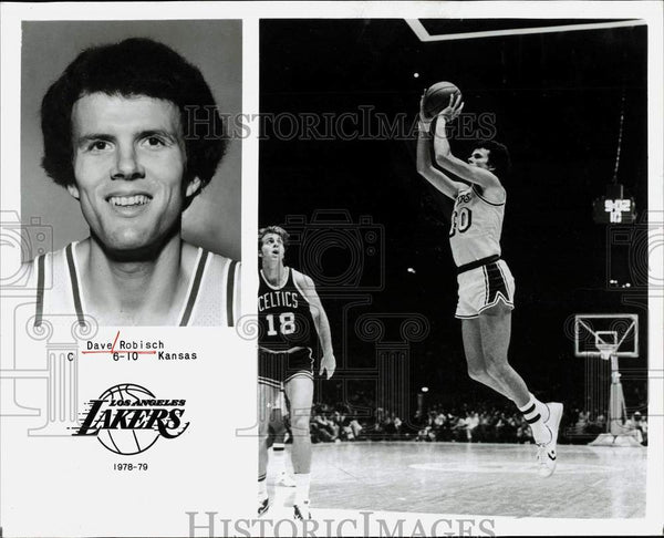 1980 Press Photo Los Angeles Lakers basketball player, Dave Robisch ...