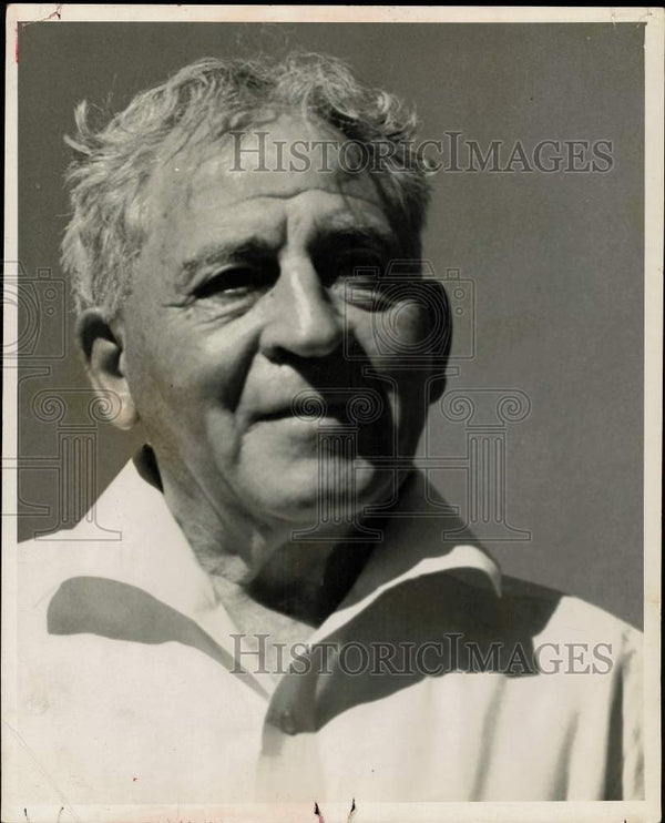 1958 Press Photo Amos Alonzo Stagg, Univ. of the Pacific Tigers footba ...