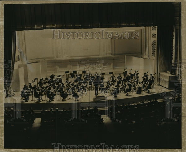 1963 Press Photo NY Youth Symphony Orchestra on stage Carnegie Hall NY ...