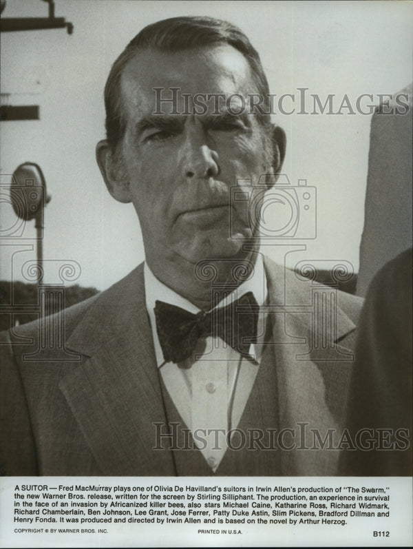 1978 The Swarm starring Fred MacMurray - Historic Images