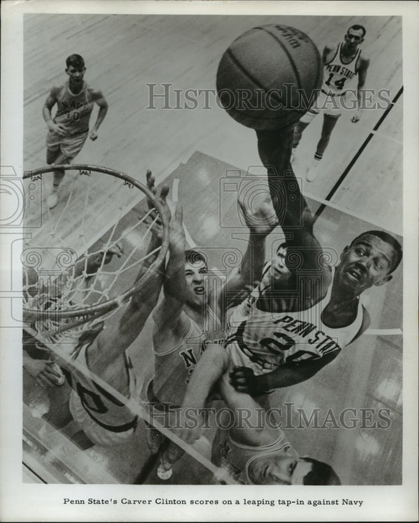 Penn State's Carver Clinton Scores On Leaping Tap - Historic Images