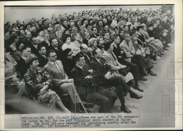 1964 Part of the 900 prospective jurors for the Jack Ruby trial ...
