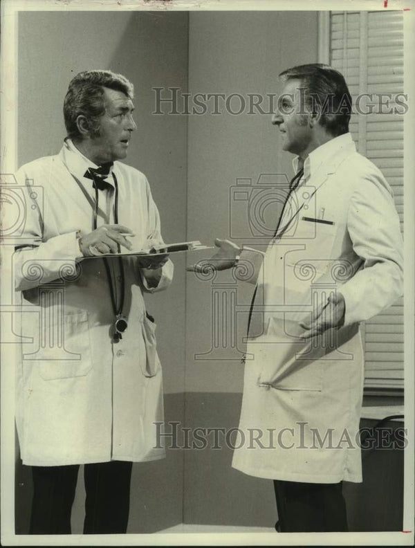 1972 Press Photo Dean Martin and Danny Thomas in NBC-TV's "The Dean Ma ...