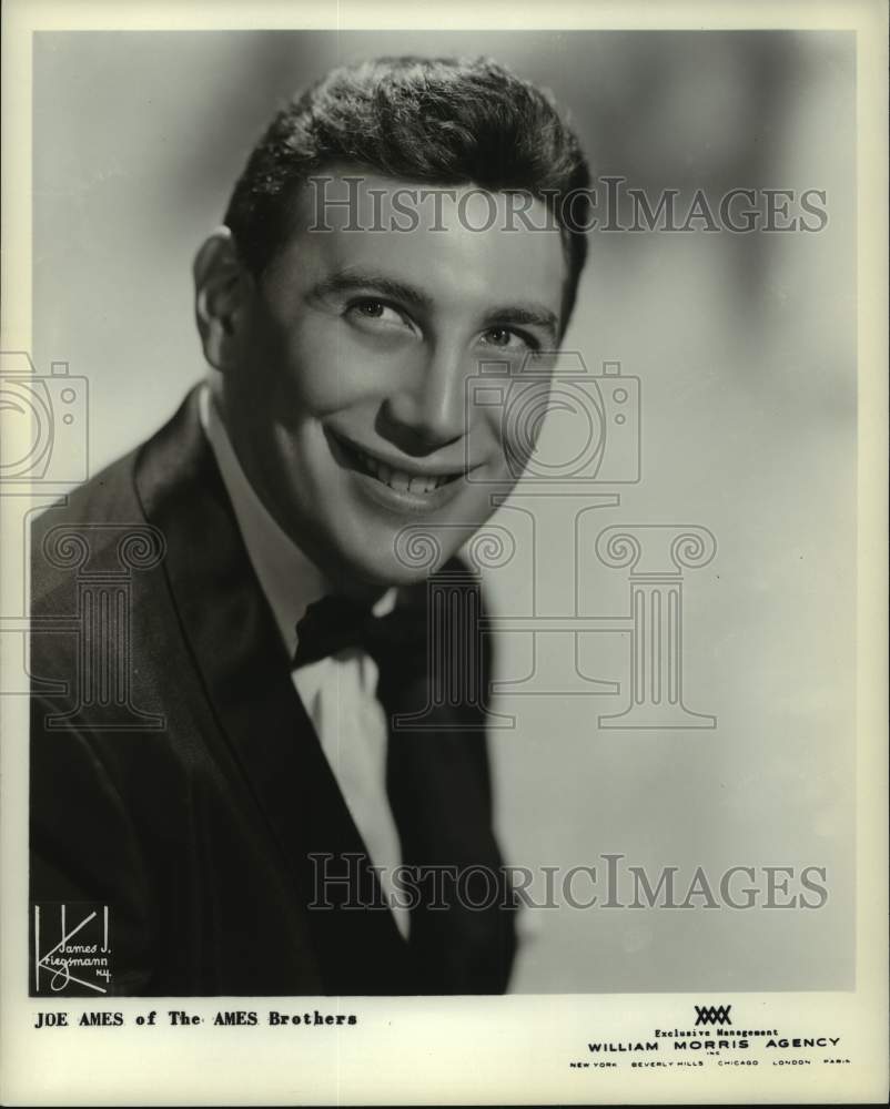 1955 American actor and singer Joe Ames of The Ames Brothers - Historic ...