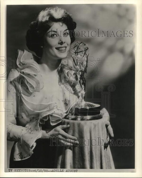 1958 American movie actress Adelle August - Historic Images