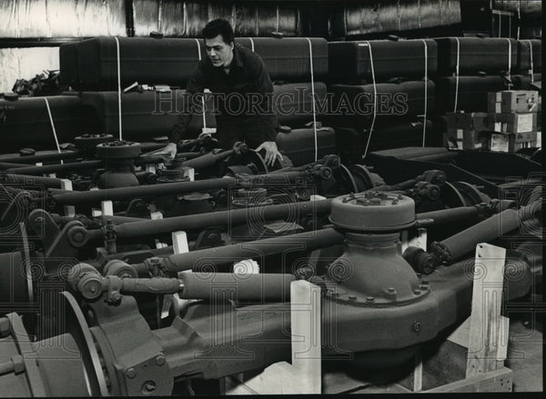 1989 Robert Milich, owner of Advnace Coatings, West Bend - Historic Images