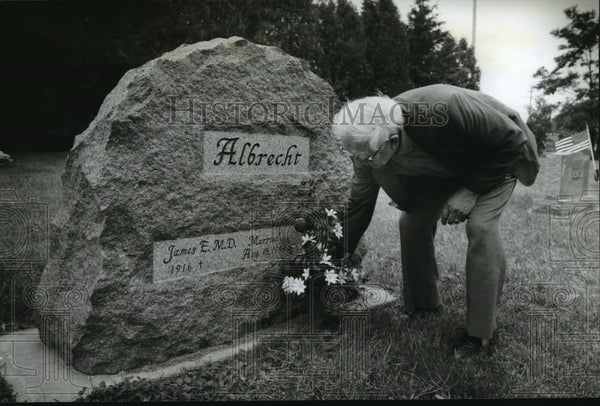 1993 James A Albrecht visits the grave of his wife, Marian, everyday ...