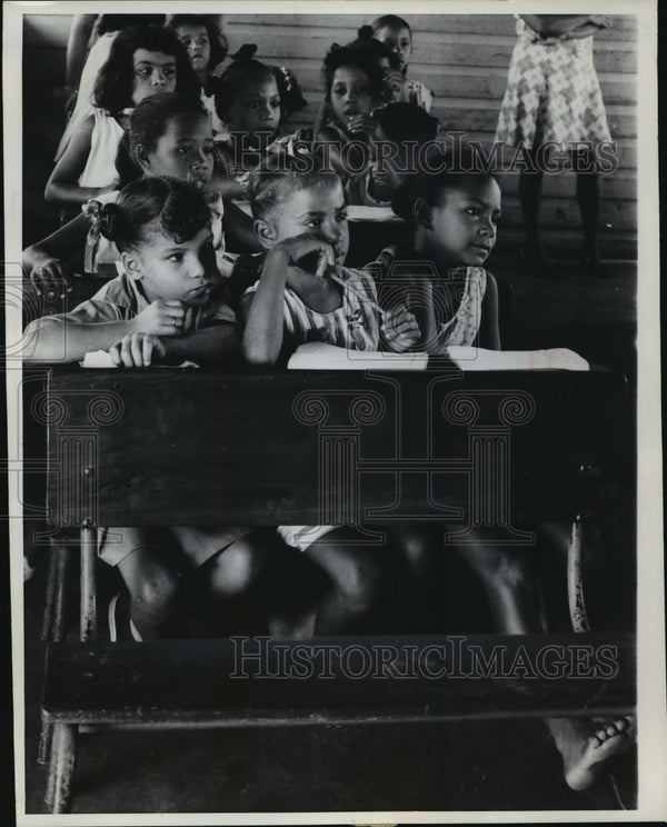 1970 Students in a classroom in the Dominican Republic - Historic Images