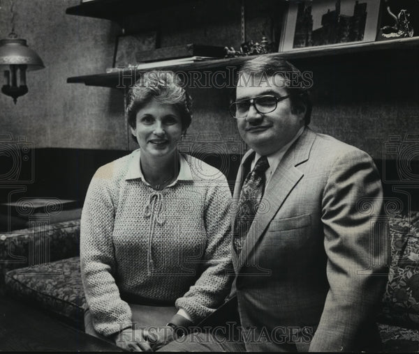 1984 Press Photo Marian and Bob Brill, associated in business and marr ...