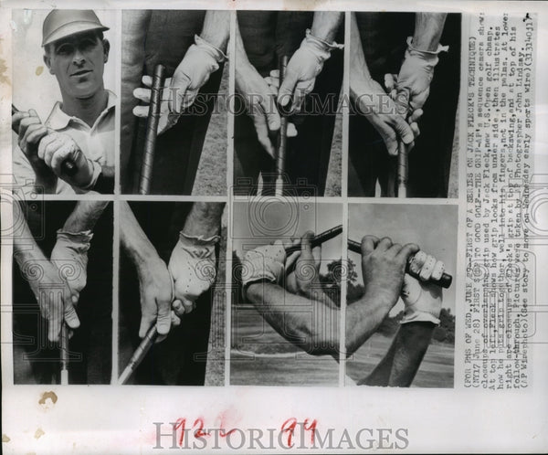 1955 Press Photo Jack Fleck, U.S. Open Champ. tells his secret to good ...
