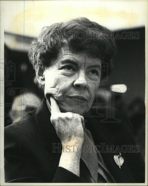 1981 Press Photo Jeane Kirkpatrick, US ambassador to the United Nation ...