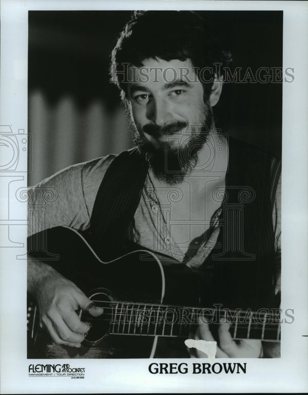 1986 Press Photo Greg Brown U.S. Folk Singer - mja55408 - Historic Images