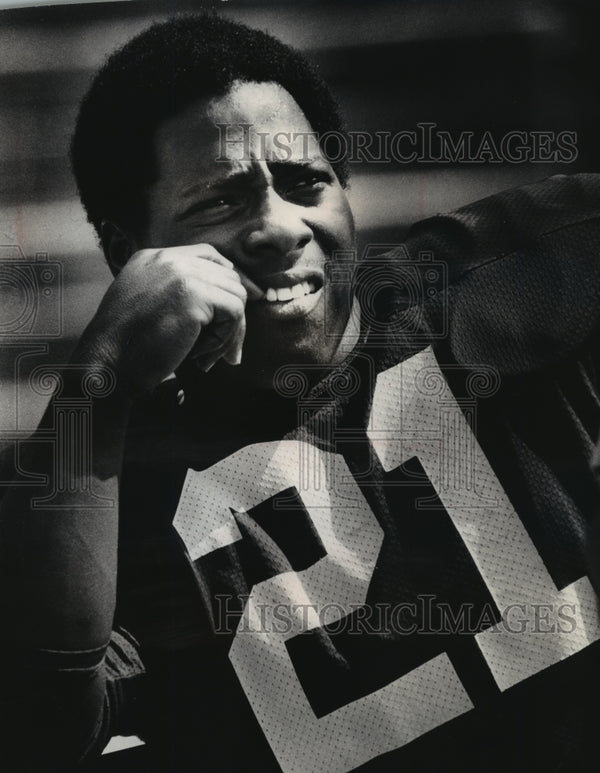 Press Photo Rufus Ferguson, Football Player Ponders Fate - mja58978 ...