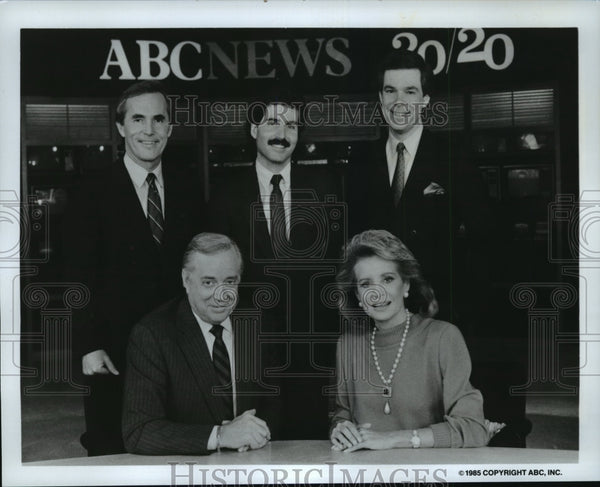 1985 Press Photo Cast of ABC News Magazine "20/20" Publicity Photo - m ...