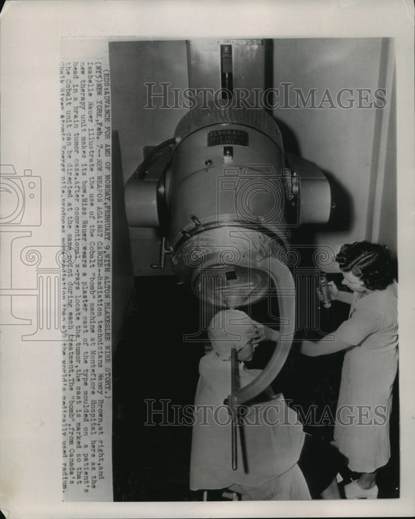 1953 Nancy Brown & Isabelle Nauer Illustrating Cobalt "Bomb" Machine ...