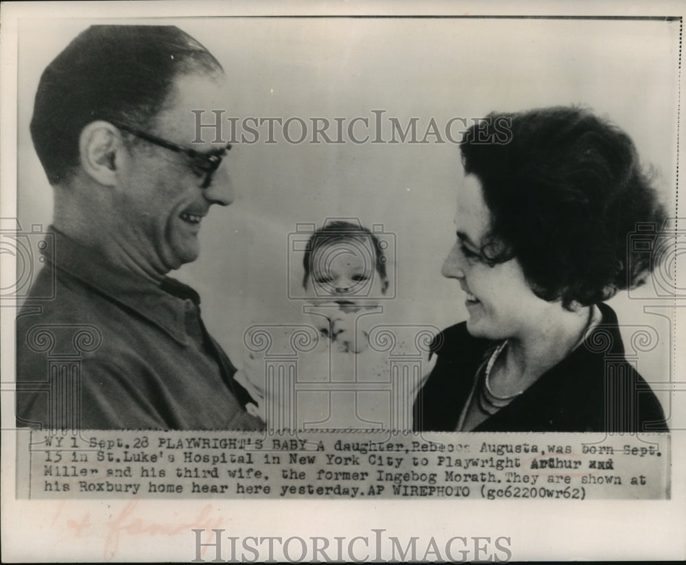 1962 Arthur Miller and his wife Ingebobs' daughter, Rebecca Augusta ...