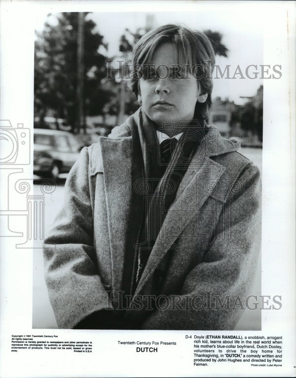1991 Press Photo Ethan Randall in Twentieth Century Fox's "Dutch ...