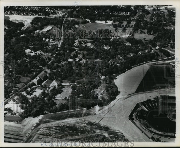 1962 Press Photo Aerial view, Zablocki Veterans Administration Center ...